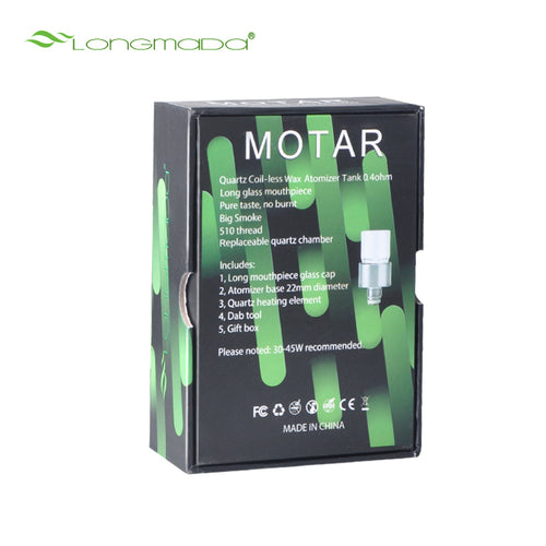 Longmada Vape Motar 1 Coil-less Quartz Bucket Tool With Atomizer And 5